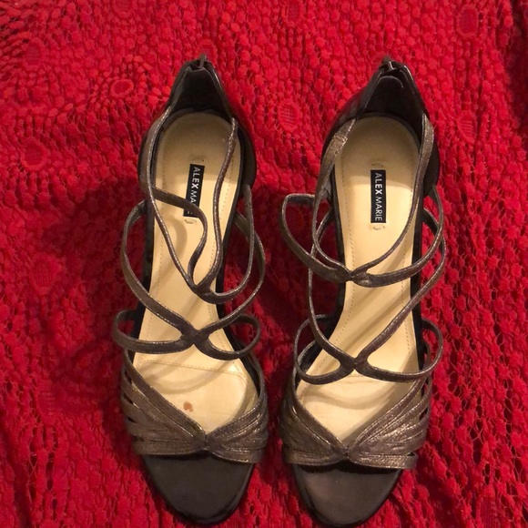 Alex Marie | Shoes | Alex Marie Bronze Shimmer Heel | Poshmark